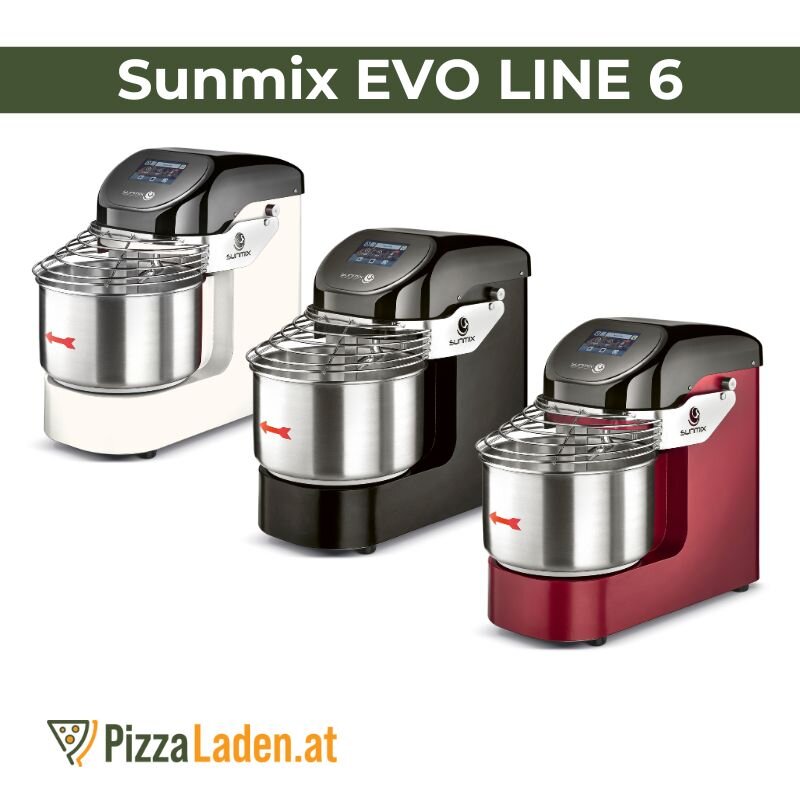 Sunmix Evo Line 6 - Hochleistungs-Knetmaschine - 6 kg Teigkapazität, 1. ...